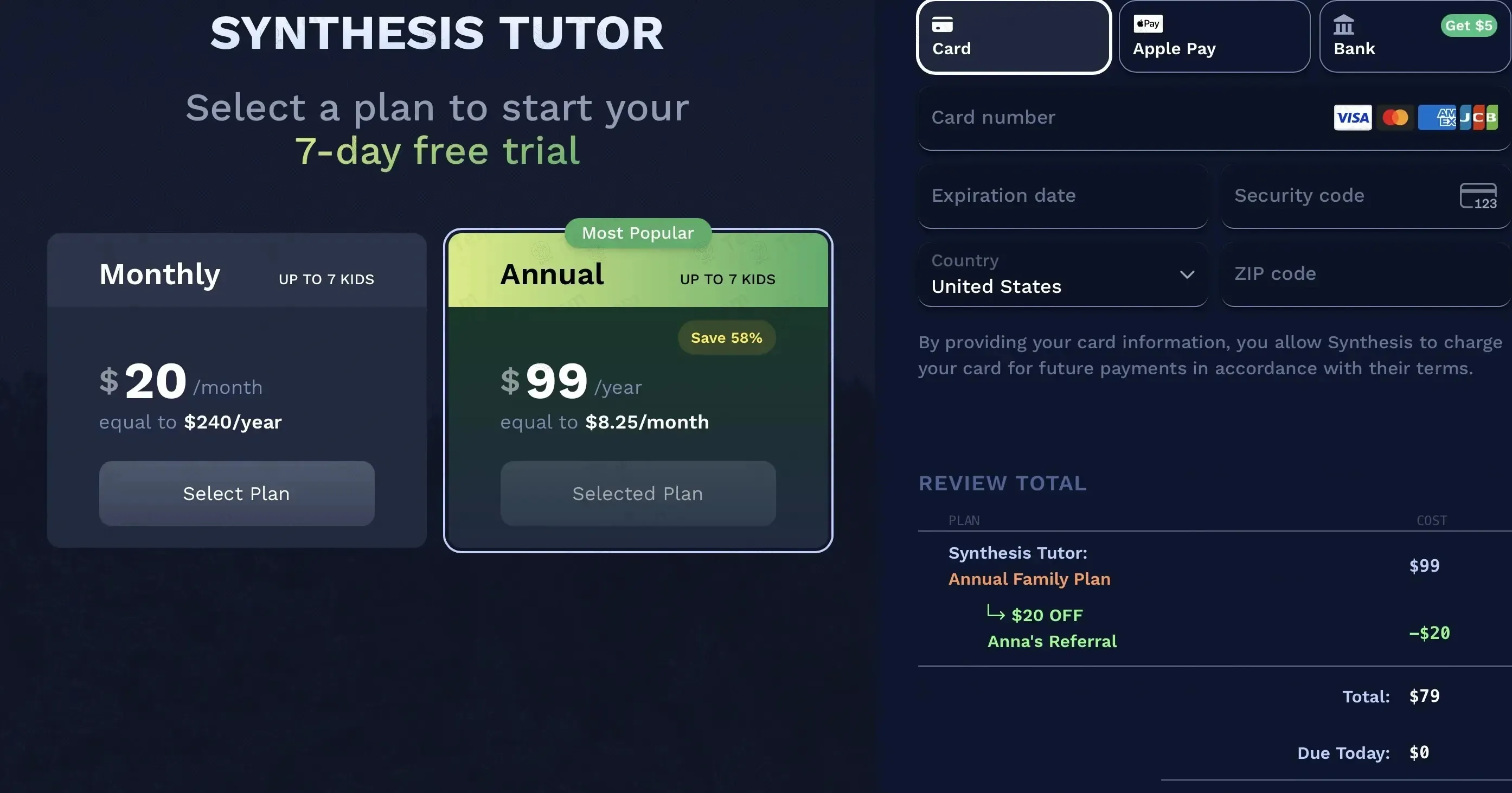 75% OFF Synthesis Tutor Coupon Codes - October 2025 Promo Codes